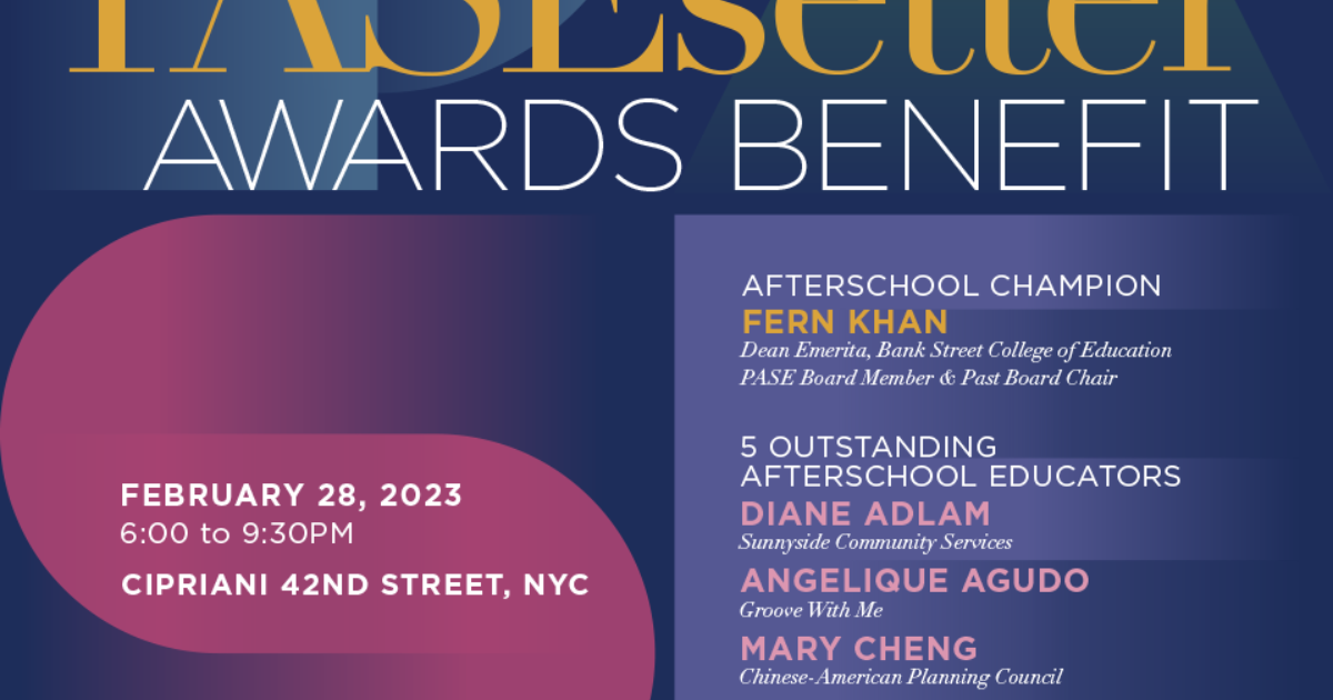 2023 PASEsetter Awards Benefit | PASE